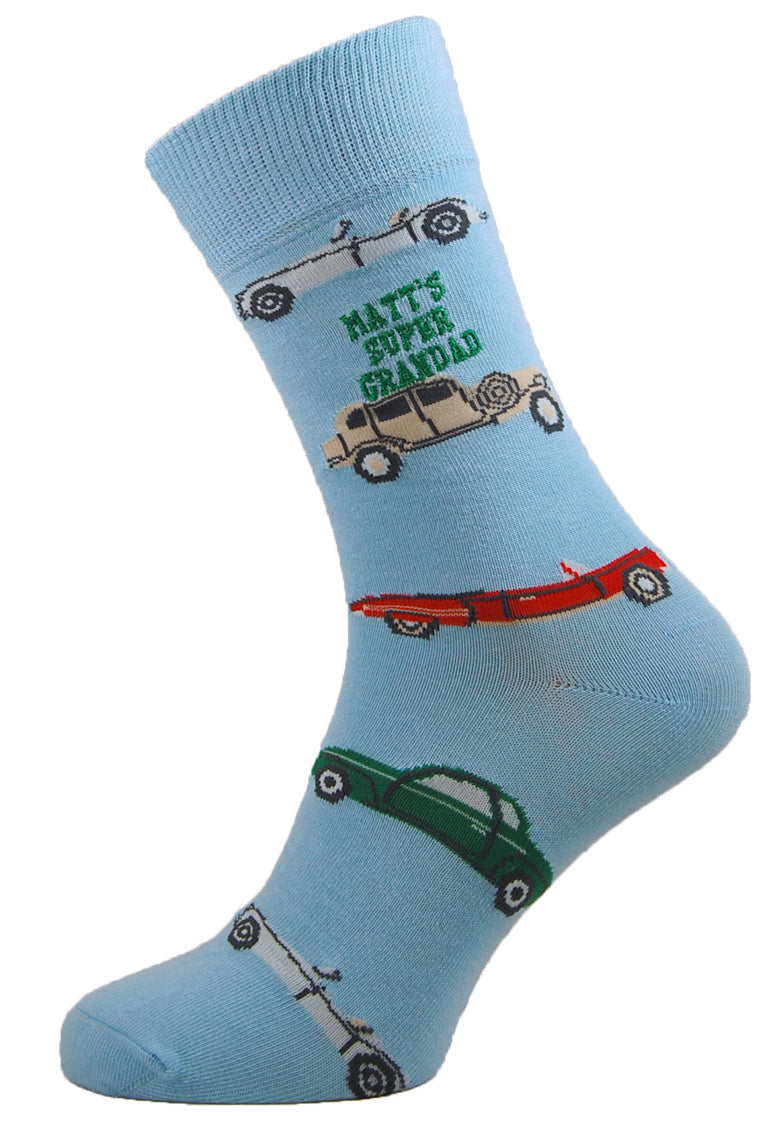 Sole Happy! Personalised Vintage Car – socksupermarket
